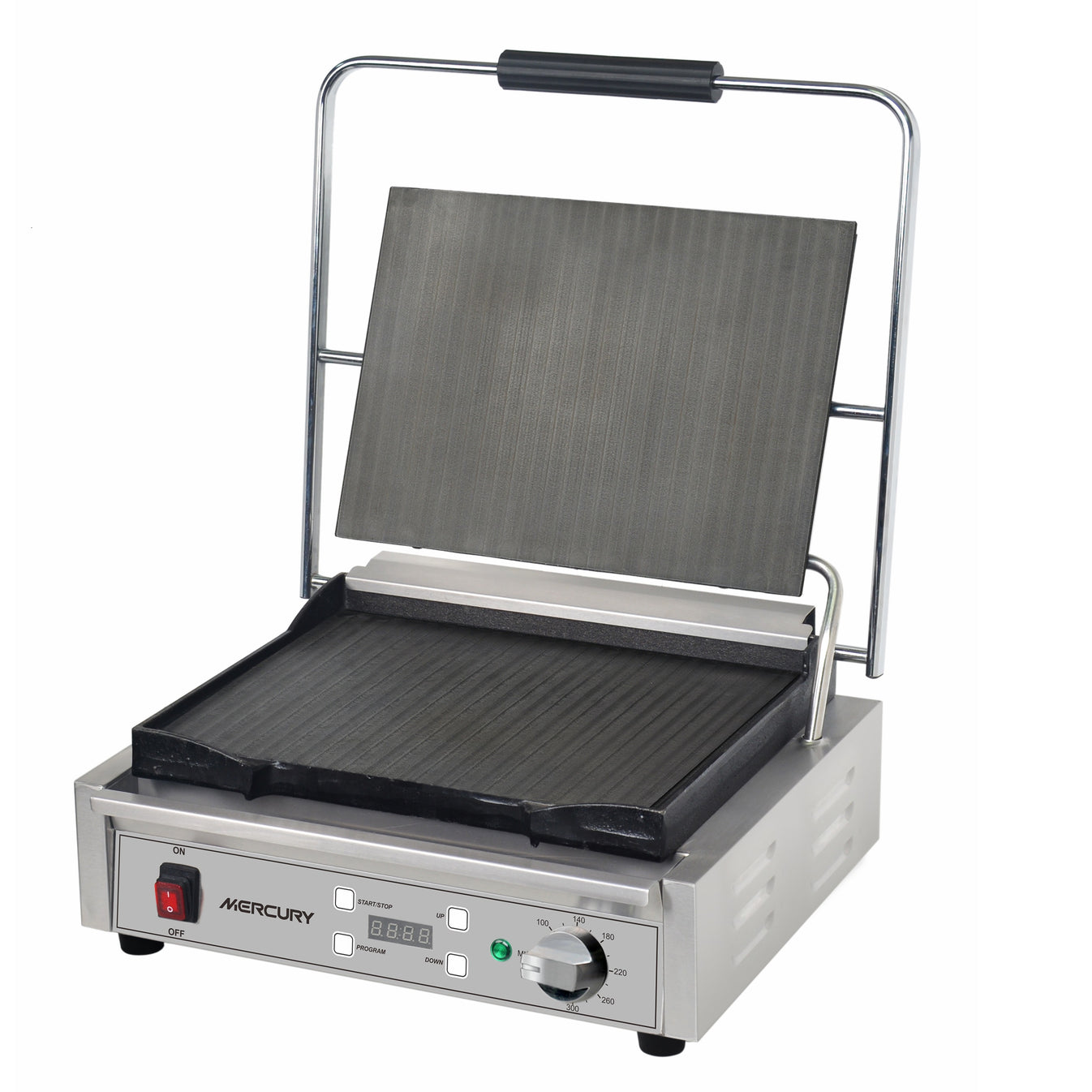 Mercury Panini Grill with smooth plates (MEP-M-SATFF) – Kitchen Solutions